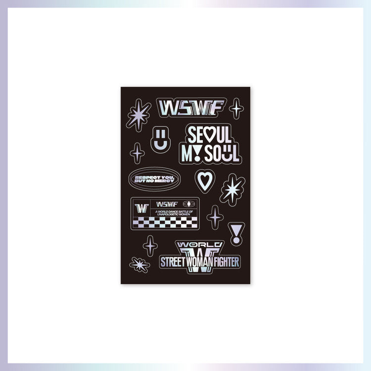 WORLD OF STREET WOMAN FIGHTER POP-UP STORE STICKER