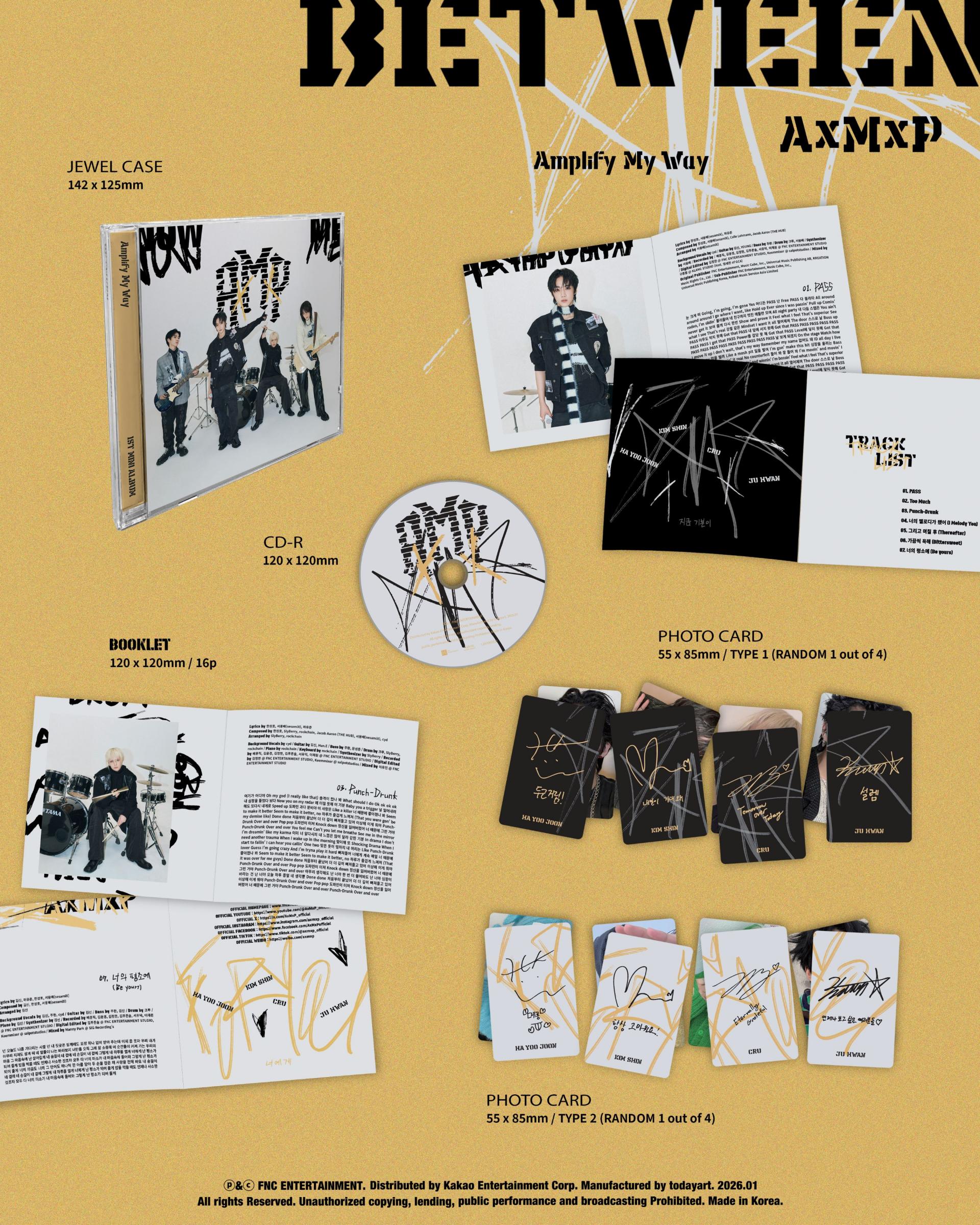AXMXP 1ST MINI ALBUM - AMPLIFY MY WAY (BETWEEN VER.)