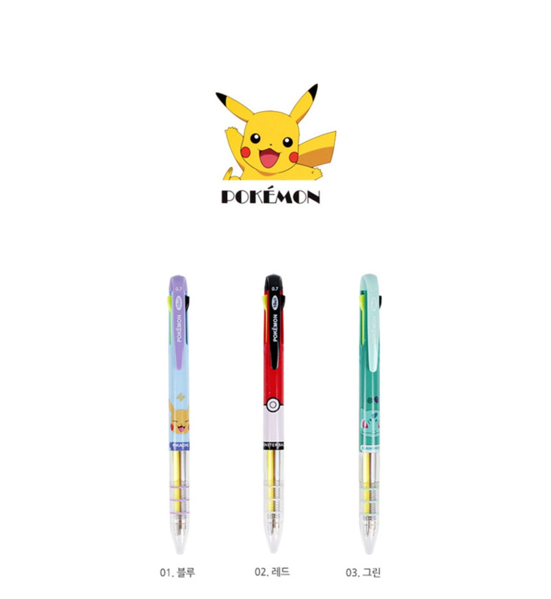 POKÉMON© 3 Colour Pen (Korea Edition)